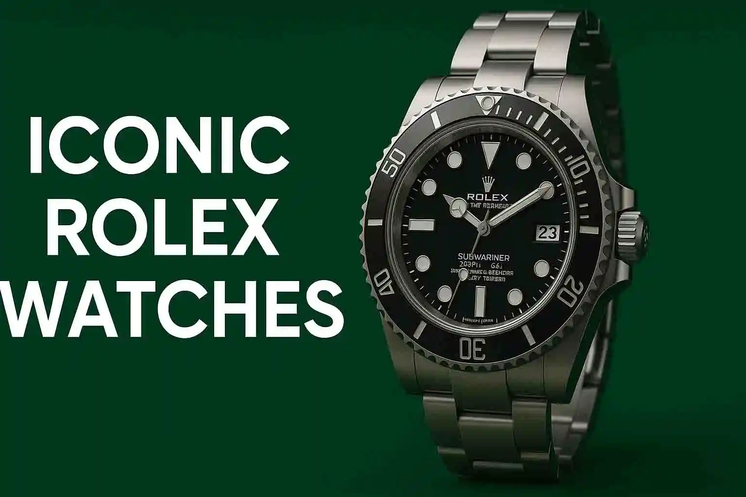 The Most Iconic Rolex Watches of All Time: Timeless Luxury